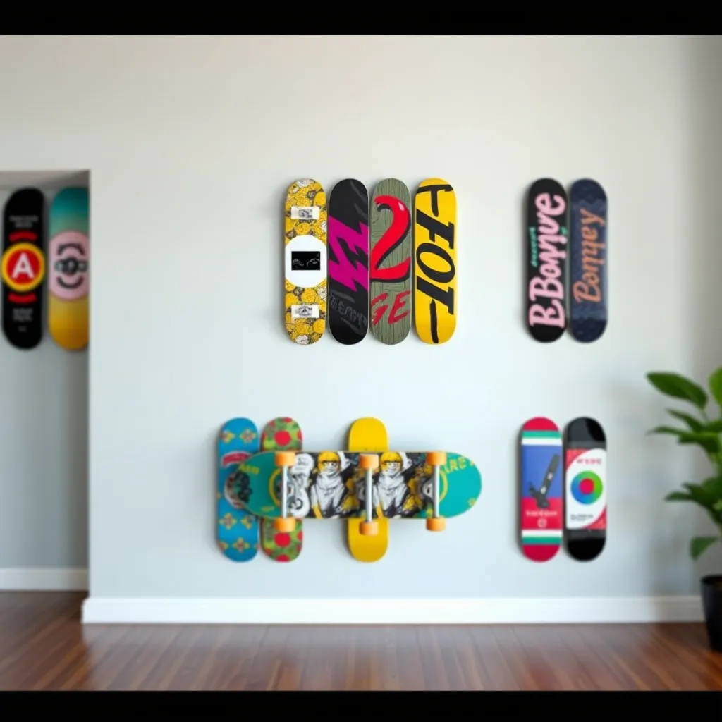 Transform Your Space: Skateboard Decks as Art