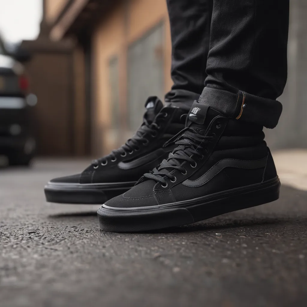 Exploring Black on Black Vans for Men: A Comprehensive Guide