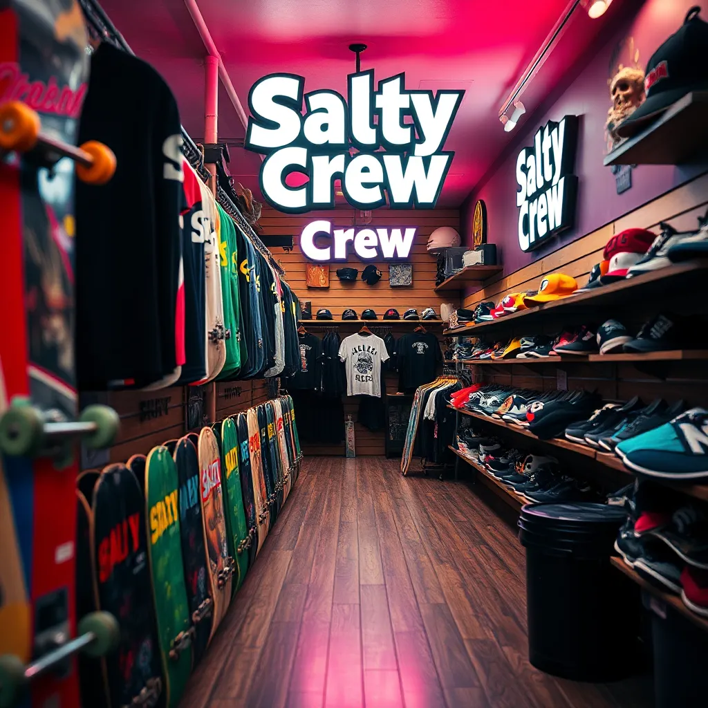 Exploring Salty Crew Stores in Skateboarding Culture