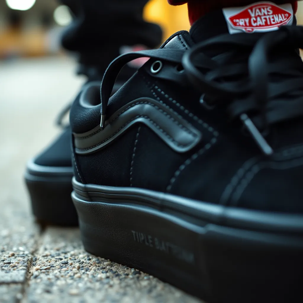 A Detailed Look at the Vans Triple Black Platform